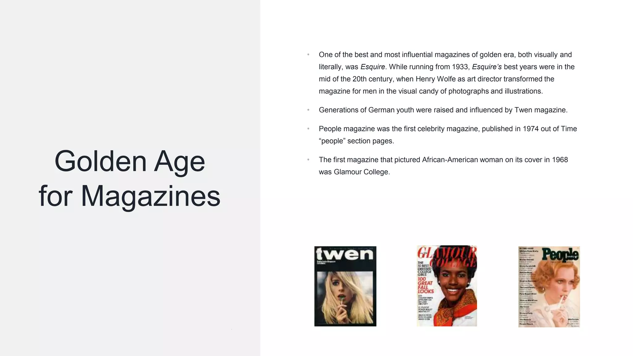 History of Magazine | PPT