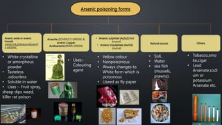 Metallic poison - As & Ba | PPTX