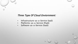 Cloud Software Enviornment | PPTX