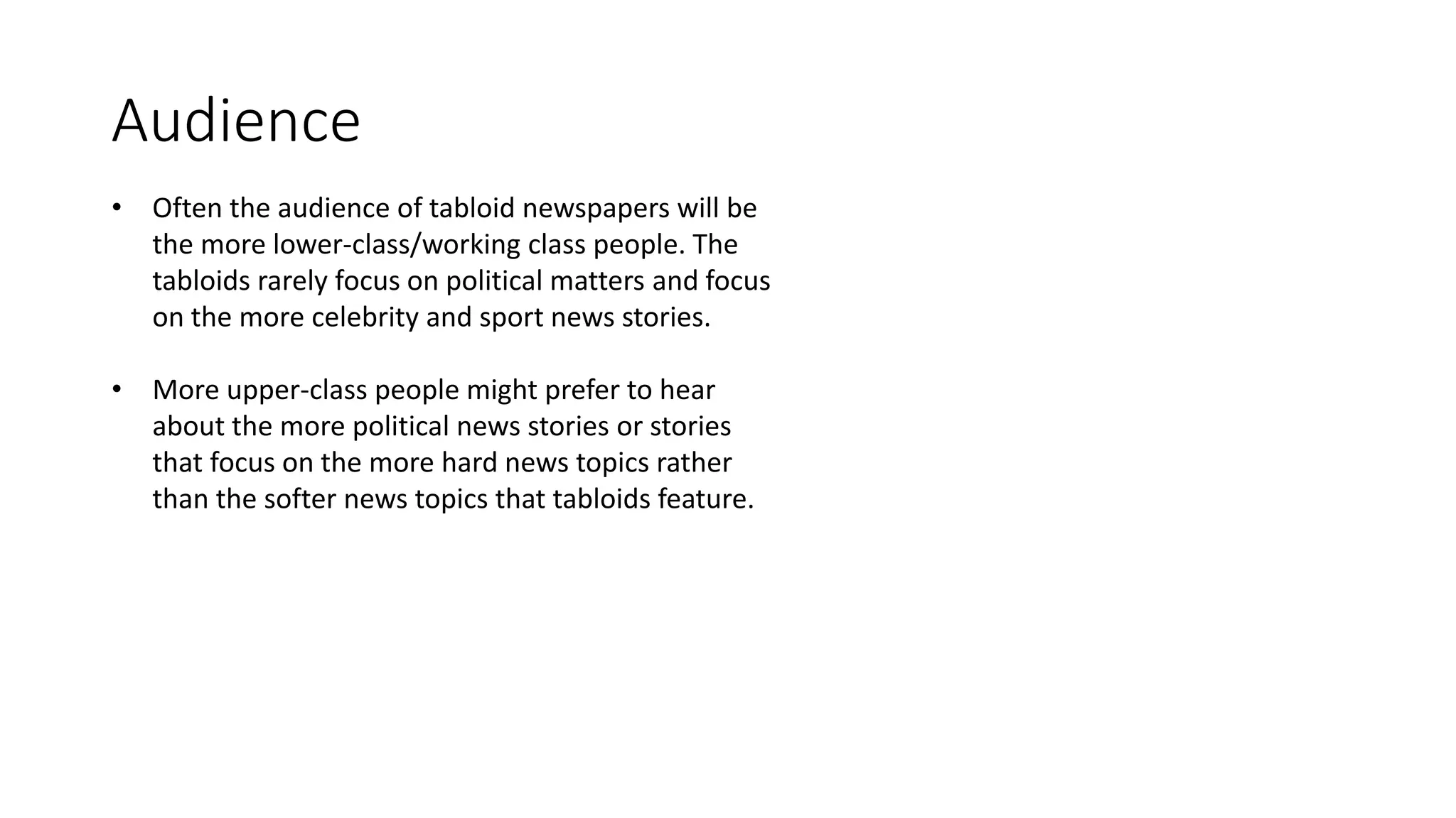 Tabloid newspapers | PPTX