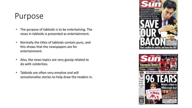 Tabloid newspapers | PPTX
