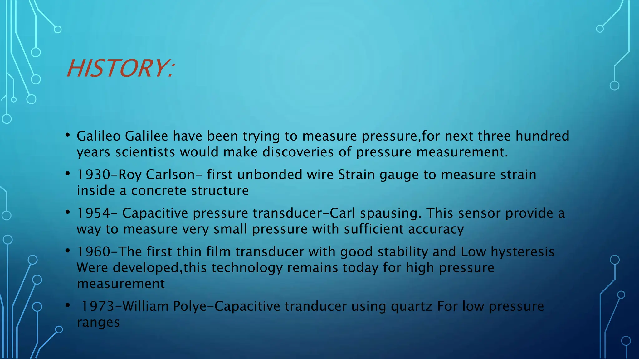 Pressure sensor definition,history,types.. | PPTX