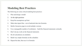 Presentation on business valuation and financial modelling | PPT | Free ...