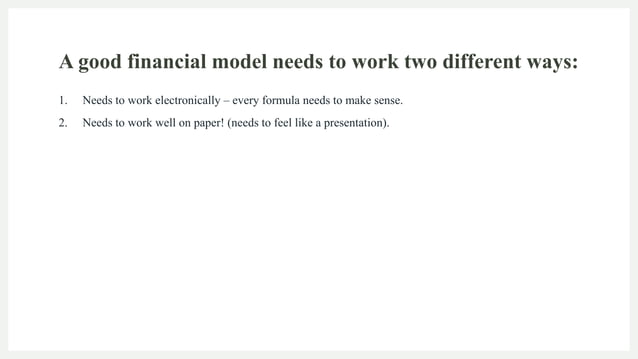 Presentation on business valuation and financial modelling | PPT