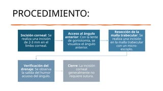 MANEJO QUIRÚRGICO DEL GLAUCOMA PEDIATRICO | PPTX