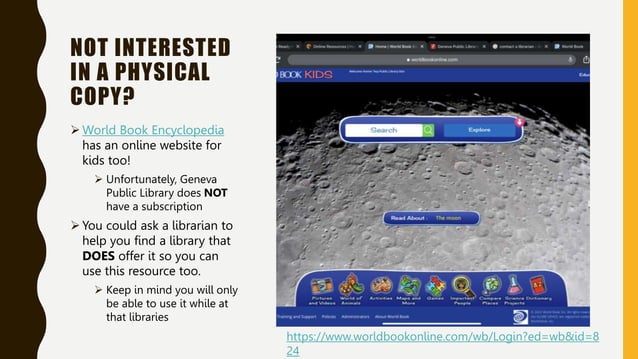 Information Resource Guide: World Books Encyclopedia .pptx