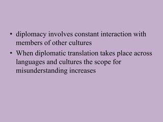 Diplomatic interpreting | PPTX