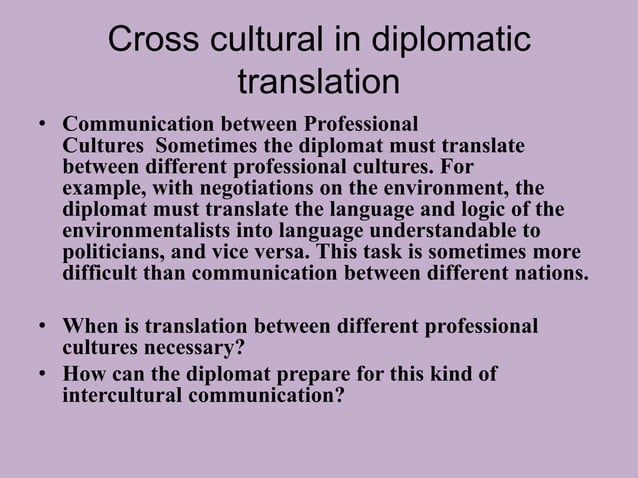 Diplomatic interpreting | PPTX
