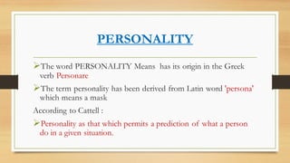 APPROACHES TO PERSONALITY | PDF | Science
