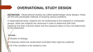 Observational study design | PPTX