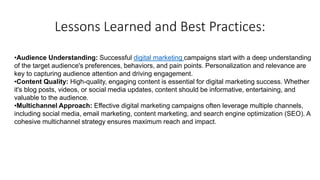 Real-world examples of successful digital marketing campaigns | PPT