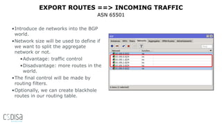 Using MikroTik routers for BGP transit and IX points | PDF