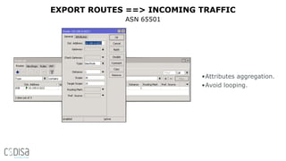 Using MikroTik routers for BGP transit and IX points | PDF