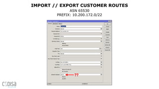 Using MikroTik routers for BGP transit and IX points | PDF