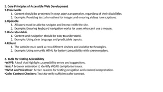 Accessibility in Web Development: Making Websites Inclusive | PPT