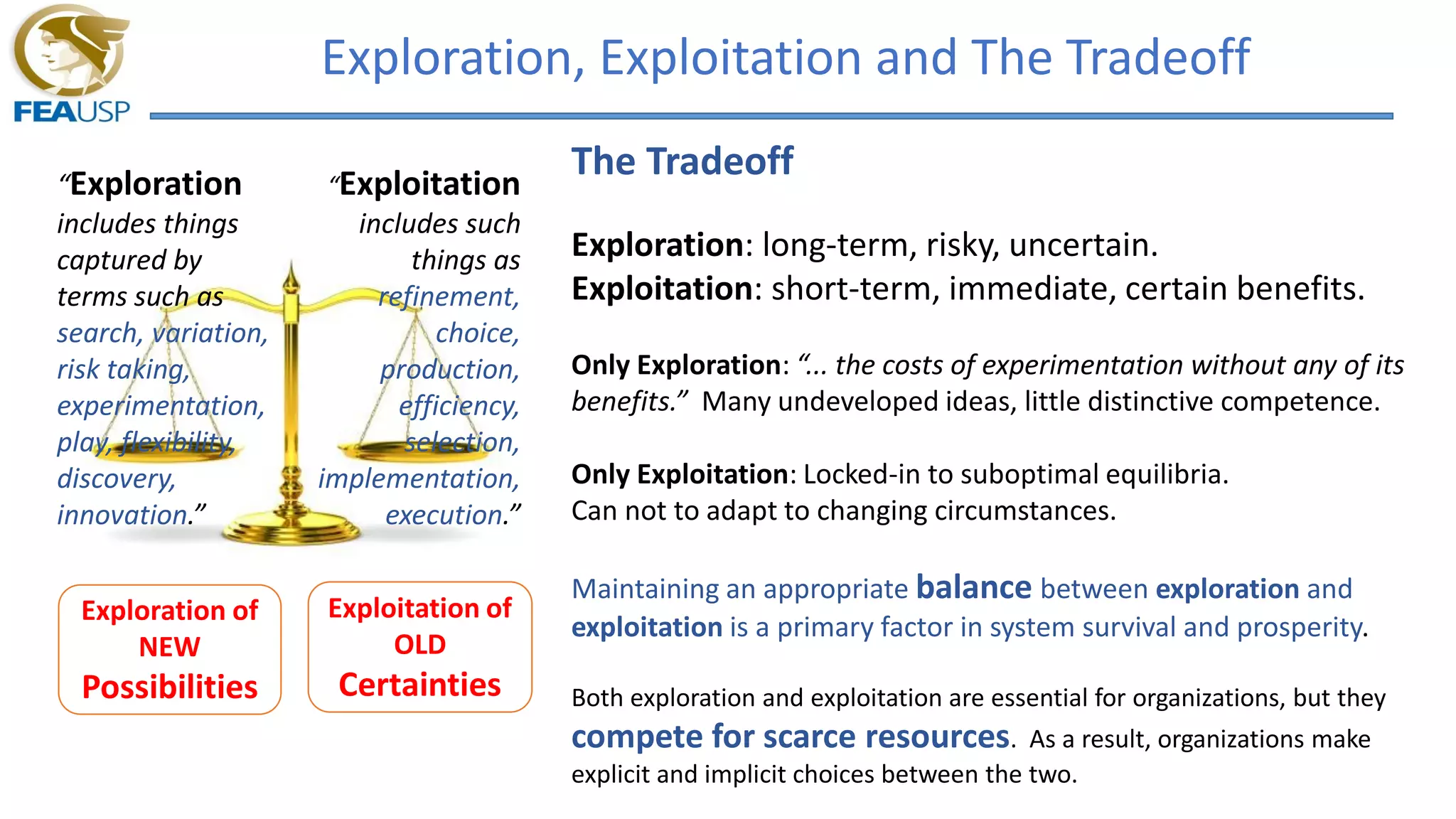 Exploration and Exploitation in Organizational Learning | PDF