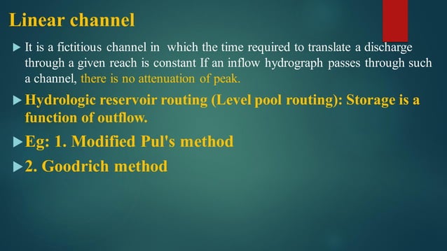 Presentation 78 flood routing.pdf | Geology | Science