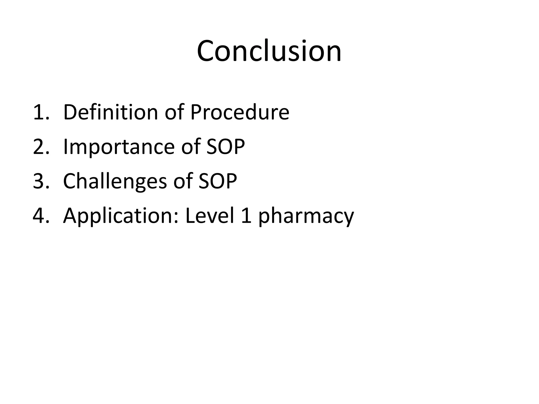 Developing Standard Operating Procedures | PPTX