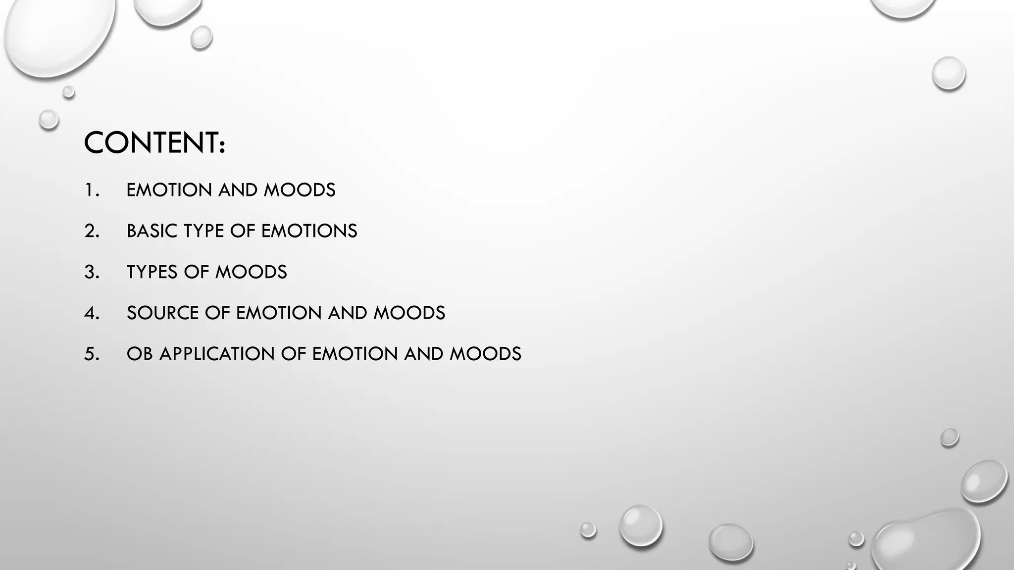 Presentation emotions and moods, basics type of emotions | PPTX