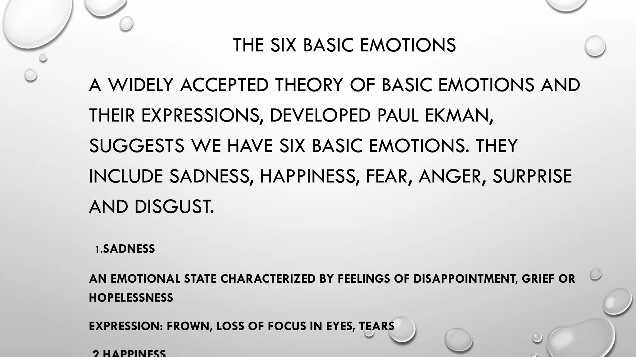 Presentation emotions and moods, basics type of emotions | PPTX