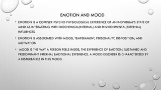Presentation emotions and moods, basics type of emotions | PPTX
