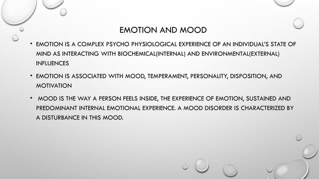 Presentation emotions and moods, basics type of emotions | PPT