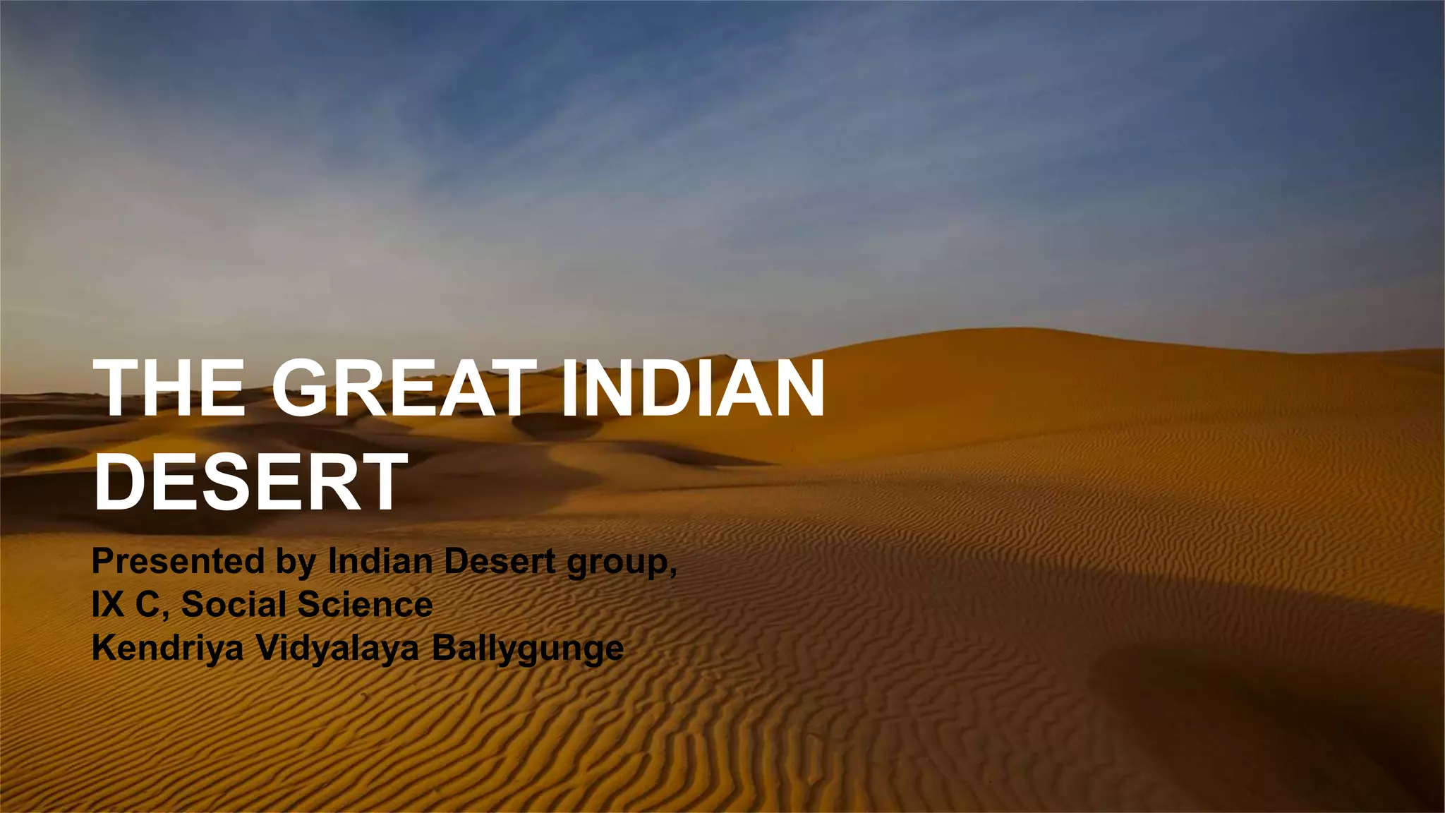 The Great Indian Desert | PDF