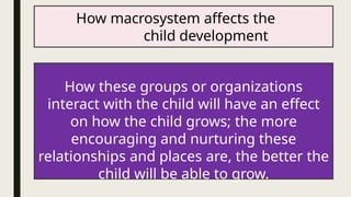 Presentation on Ecological Theory of Bronfenbrenner | PPT