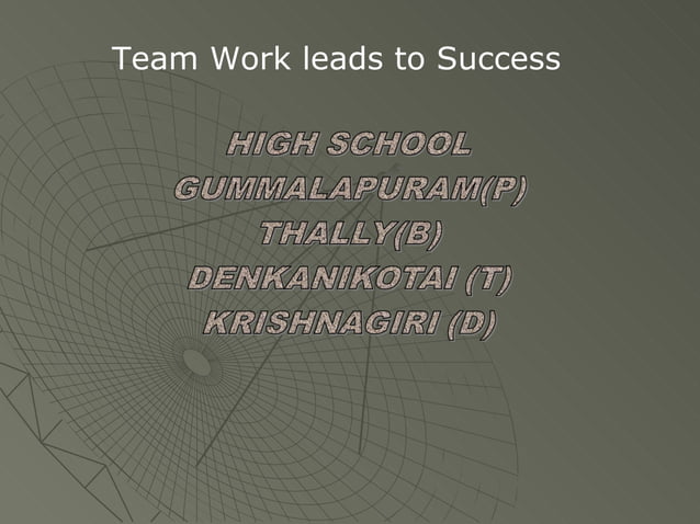 Team Work leads to Success | PPT | Education