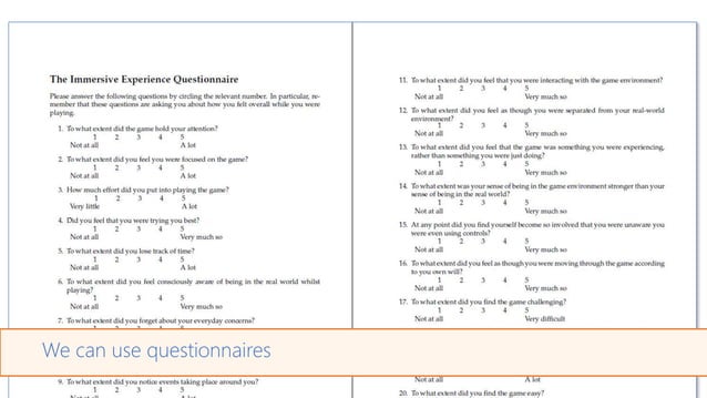Visual Distractors Can Measure Game Attention Ppt