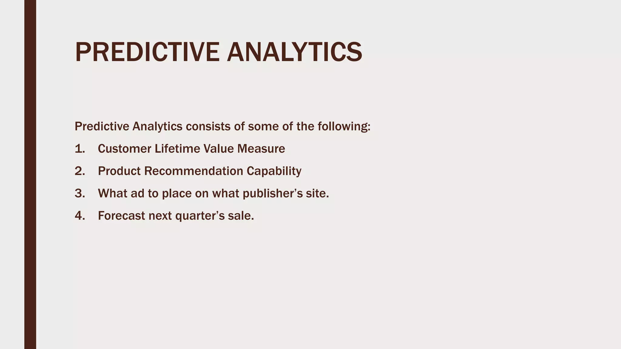 predictive analytics | PPTX