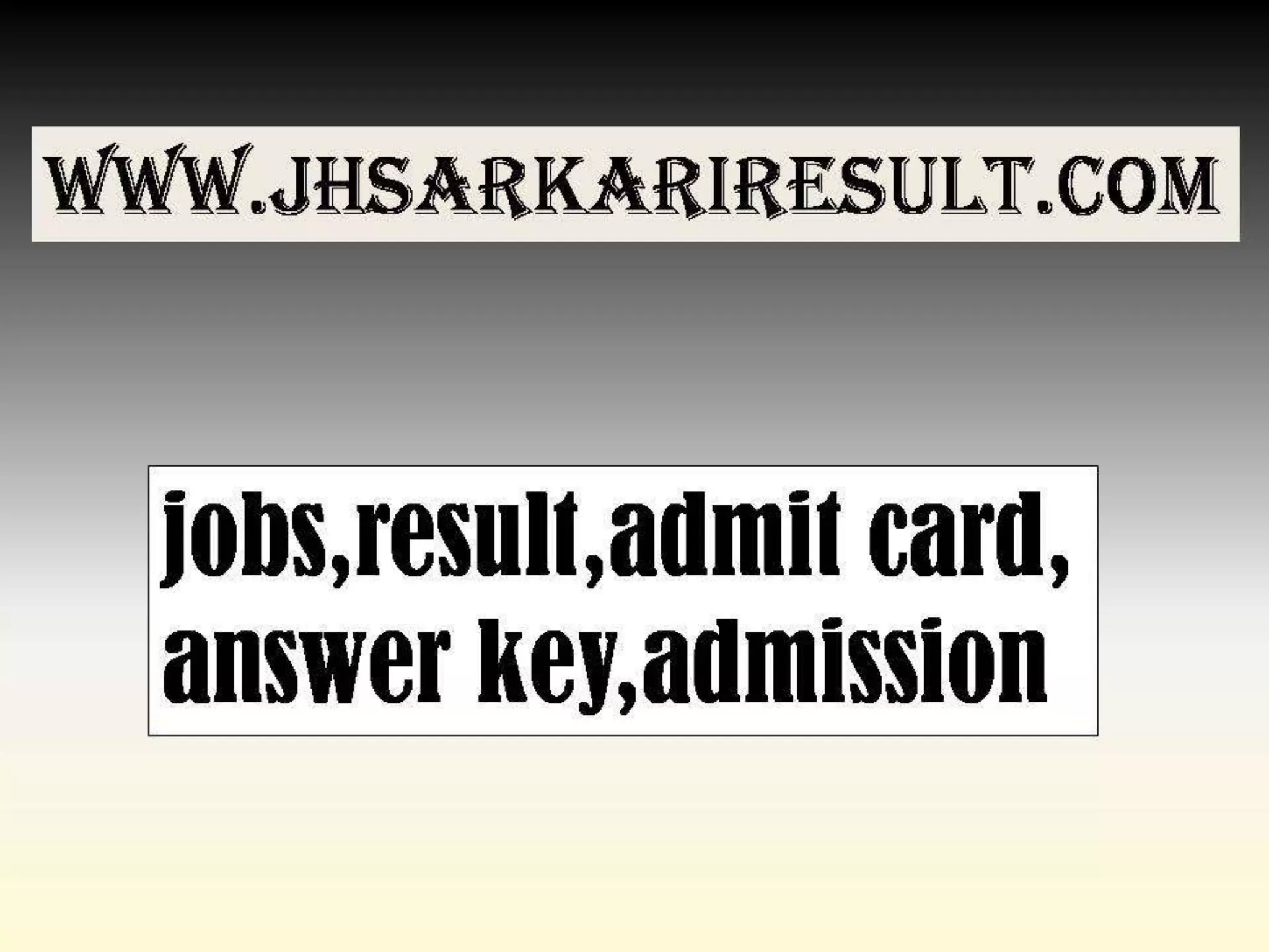 All Exam Results | PPTX