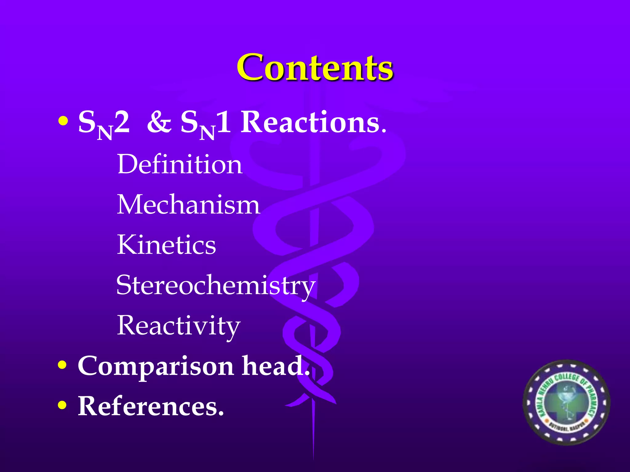 Nucleophilic substitution reaction | PPTX