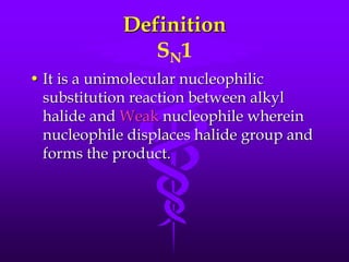 Nucleophilic substitution reaction | PPTX