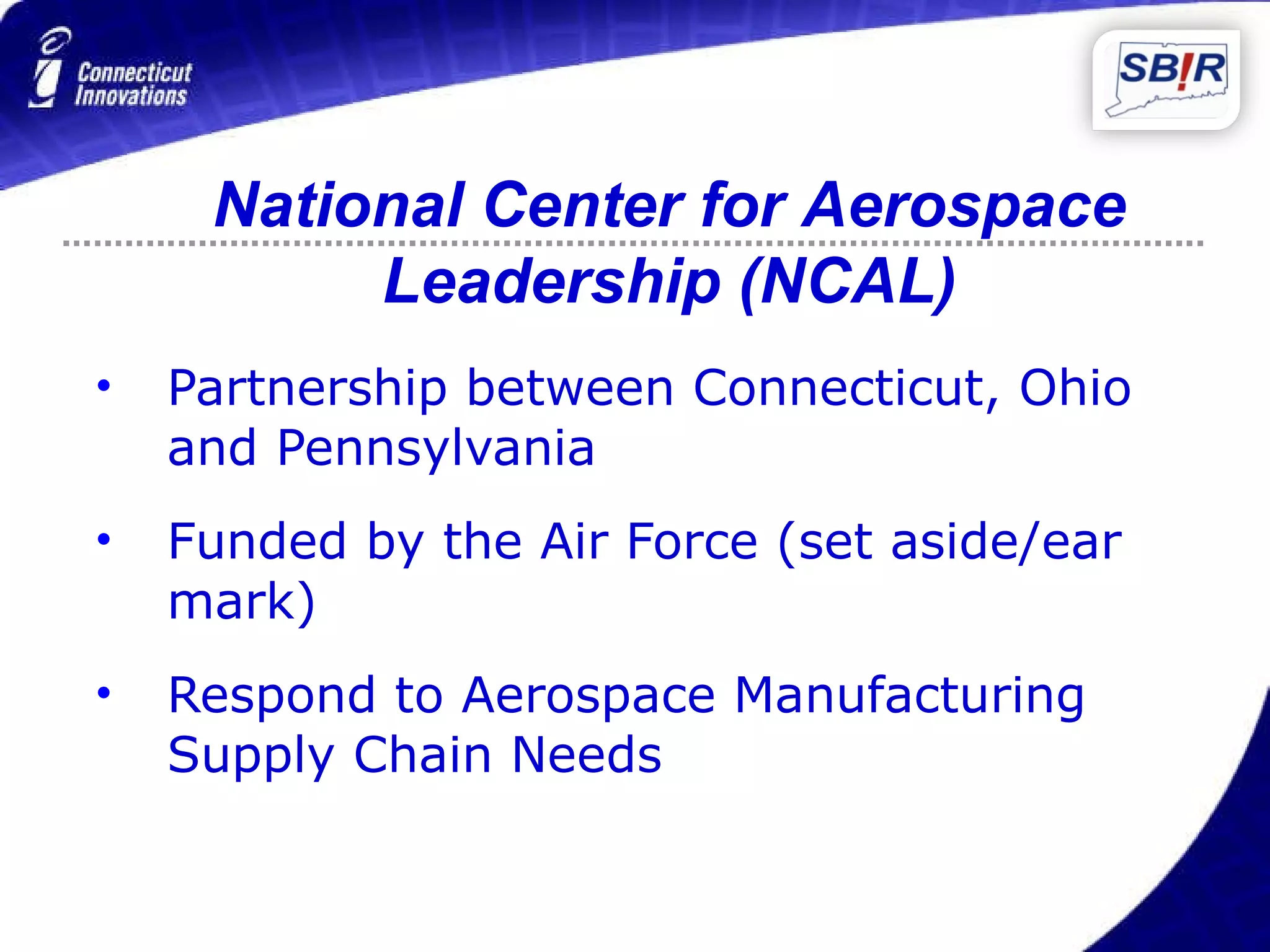 Conneticut's Aerospace Activity | PPT