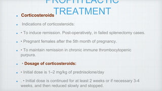 ITP : idiopathic or immune thrombocytopenic purpure | PPTX | Blood ...