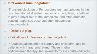 ITP : idiopathic or immune thrombocytopenic purpure | PPTX | Blood ...
