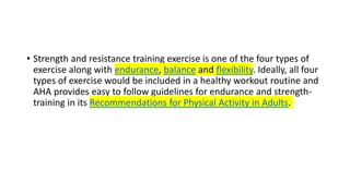 Benefit Of Strengthing Exercises For Cardiac Patient | PPTX
