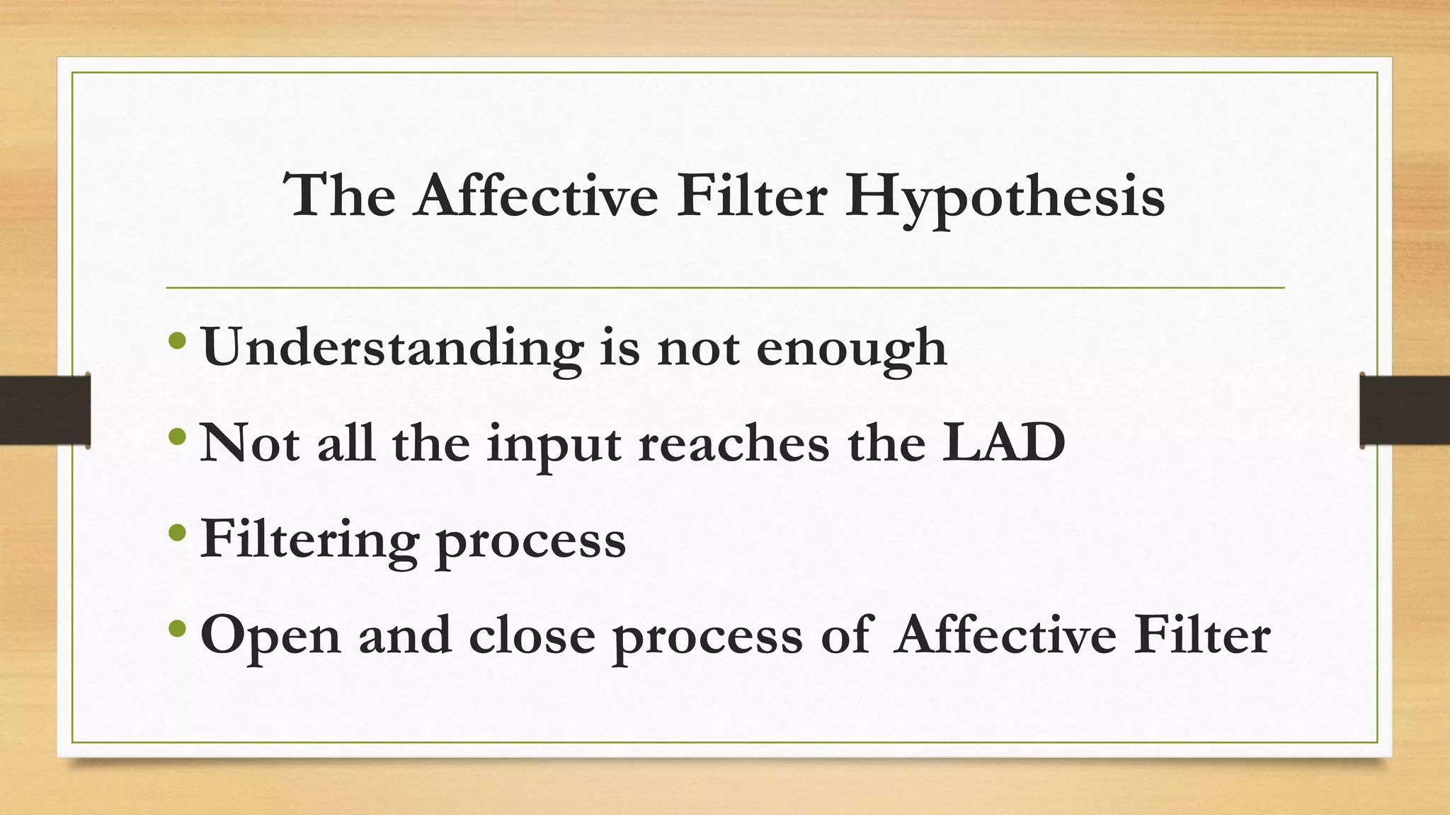 affective filter krashen monitor | PPTX