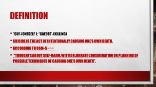 Suicide | PPT | Free Download