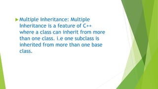 Inheritance concepts Presentation (8).pptx | Programming Languages | Computing