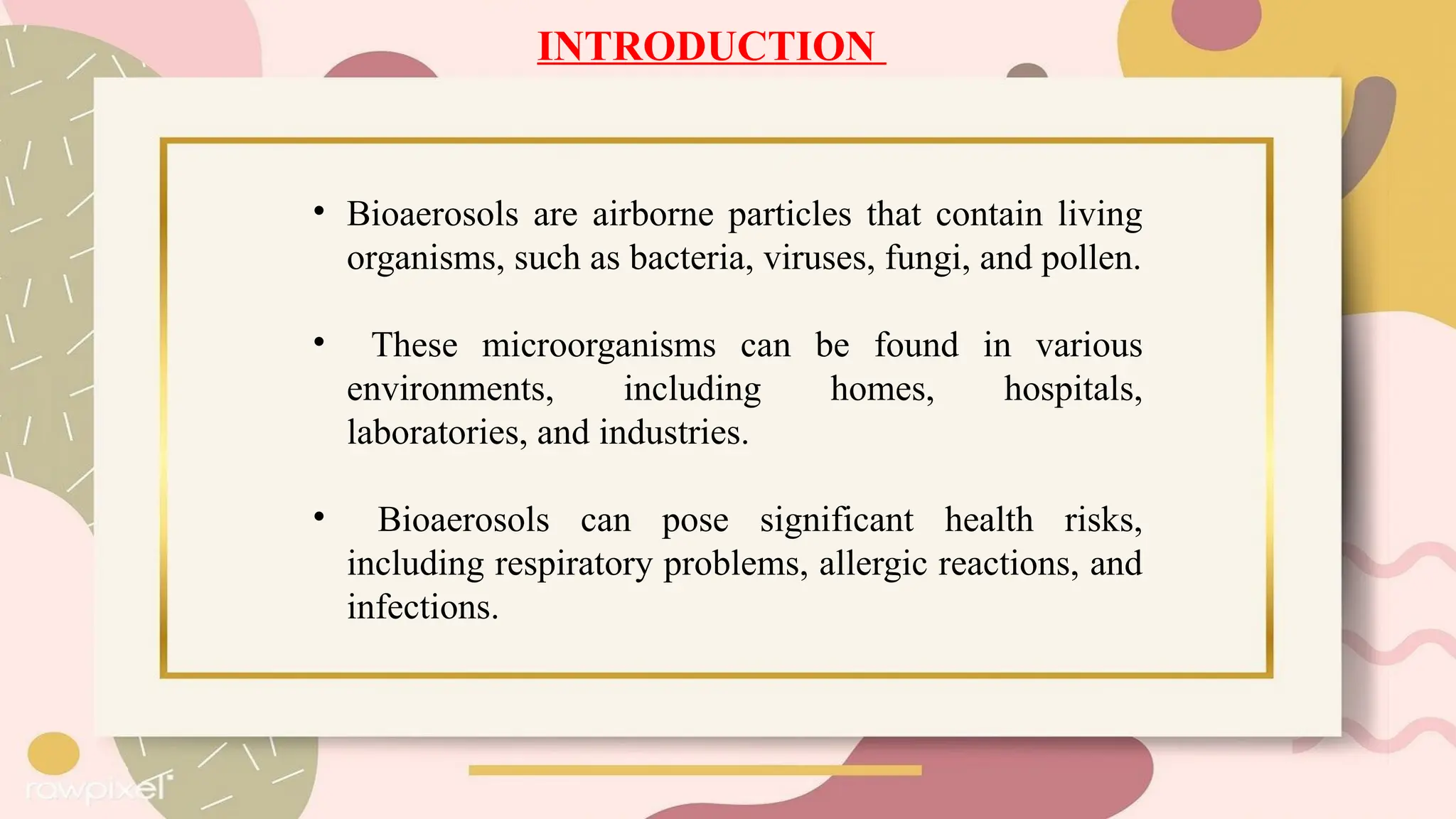 Control measures of Bioaerosols and methods ppt | PPTX
