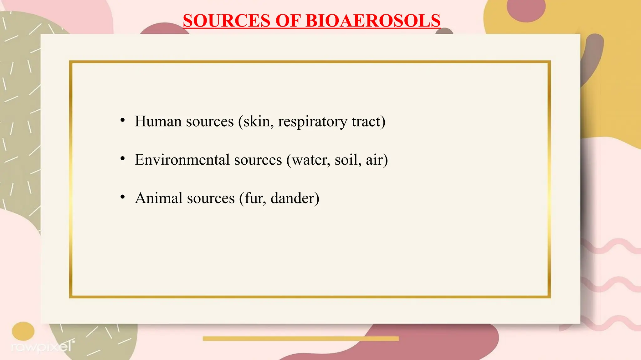 Control measures of Bioaerosols and methods ppt | PPTX