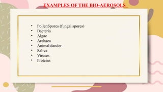 Control measures of Bioaerosols and methods ppt | PPTX