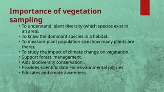 vegetation sampling ppt 98328124332.,3l4 | PPTX