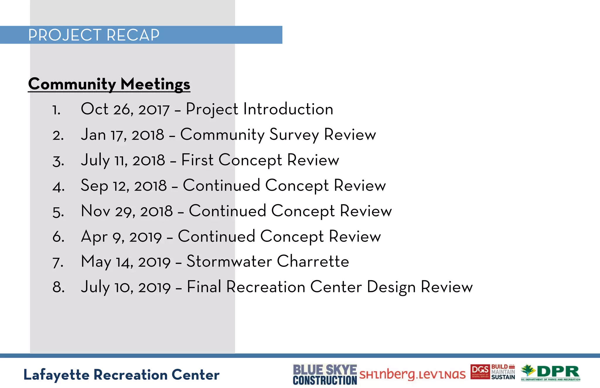 Presentation # 8 lafayette recreation center | PDF