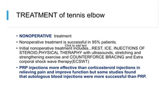 Surgical management of tennis elbow | PPTX
