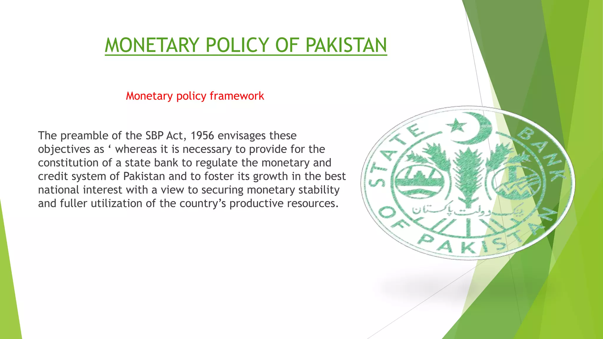 salient features of monetary policy | PPTX