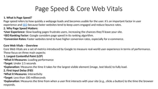Code regular / Page Speed & Core Web Vitals | PPTX