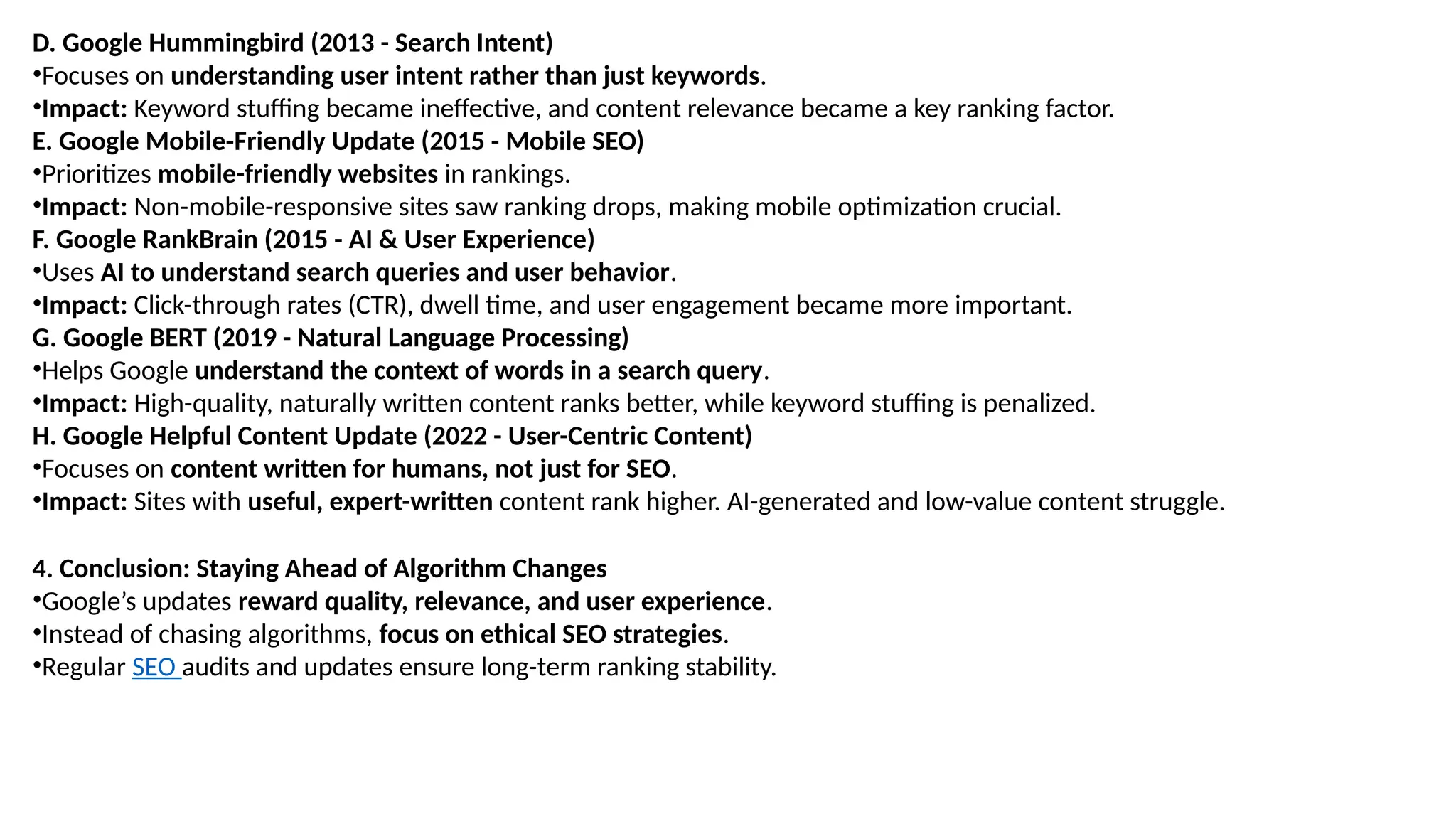How Google’s Algorithm Updates Impact SEO | PPTX